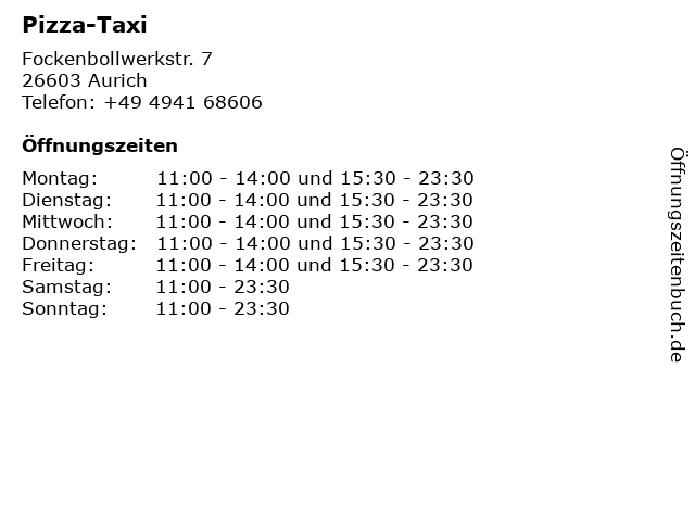 Taxi Aurich Telefonnummer